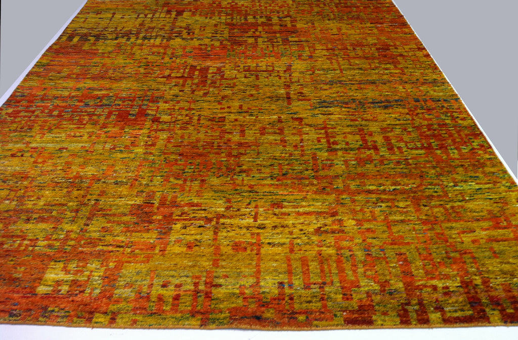 Grunge Yellow Rug - Multiple Sizes – Aga John Oriental Rugs