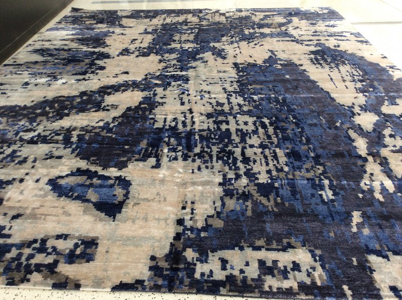 Blue Abstract Rug – Aga John Oriental Rugs